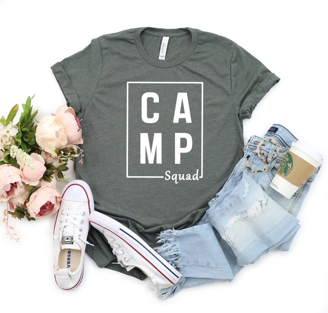 Camp Squad Shirt, Camping Crew, Vacation Shirt, Nature Lover, Adventure ...