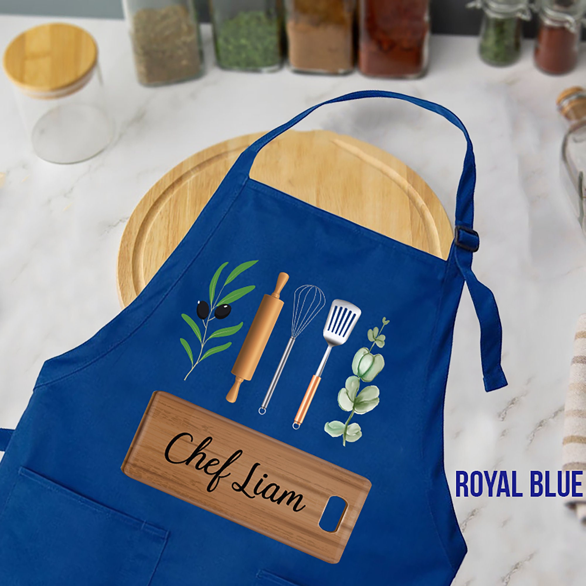 Personalized Kitchen Apron Custom Name Cooking Apron With - Etsy