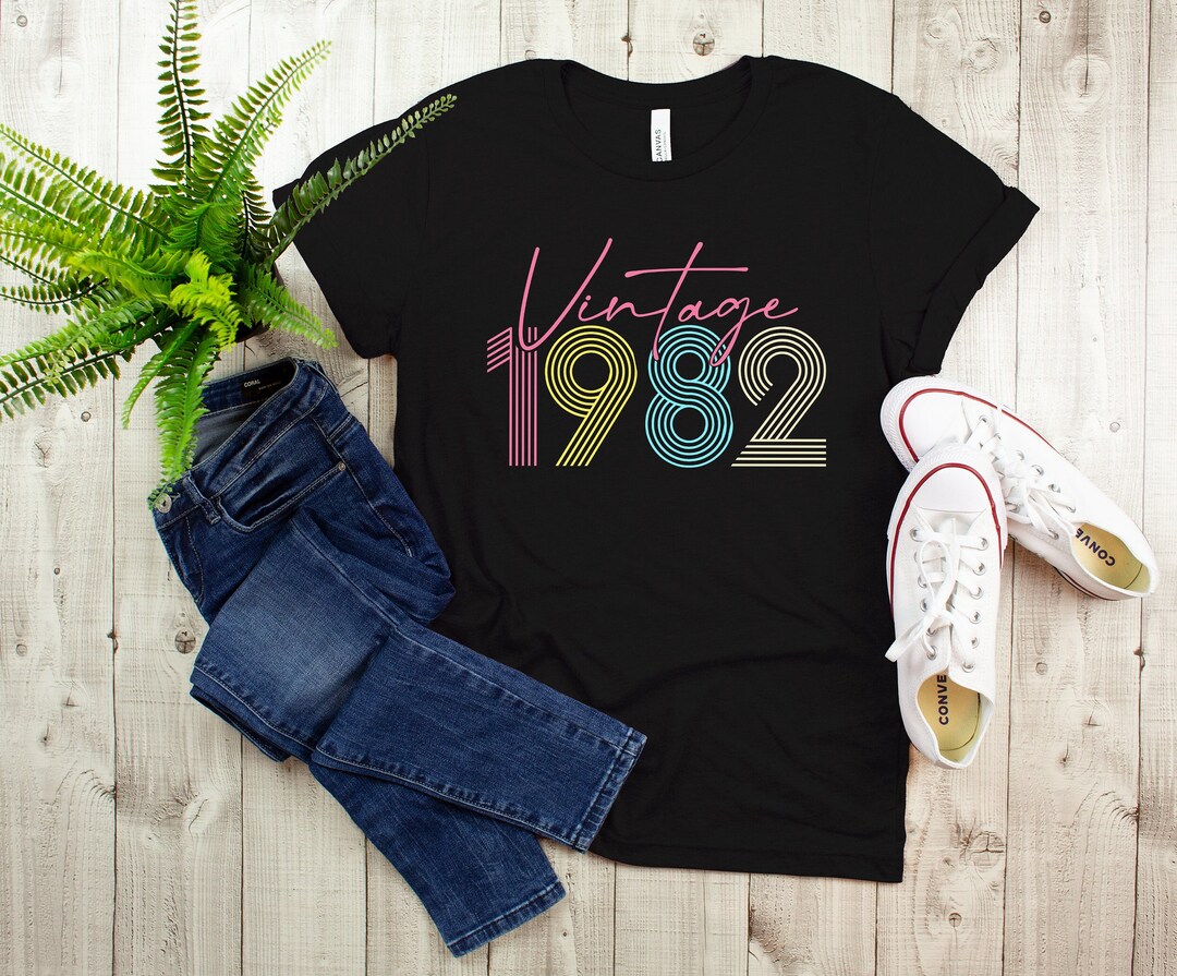 1982 Vintage Shirt, 1982 Birthday Shirt, 41st Birthday Gift, 41st ...