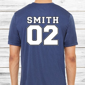 Family T-shirts, Any Name, Any Number, Custom Name, Custom Number ...