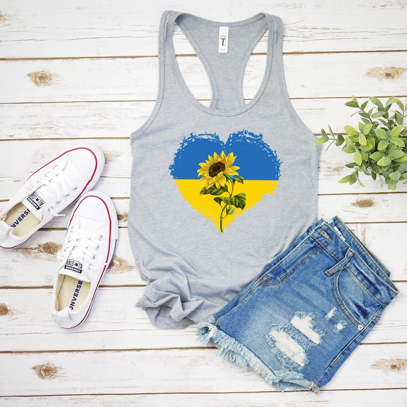 Ukrainian Flag Tank Top - Etsy