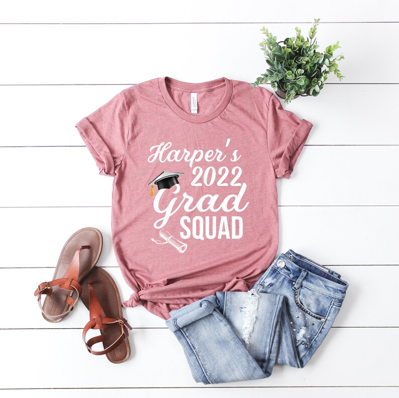Custom Grad Squad Shirt Custom Graduation Shirts Family - Etsy