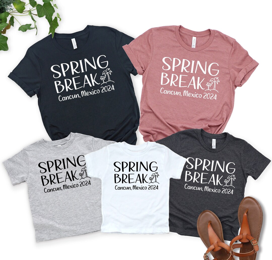 Spring Break 2026, Summer Girls Trip Shirts, Custom Beach Vacation ...