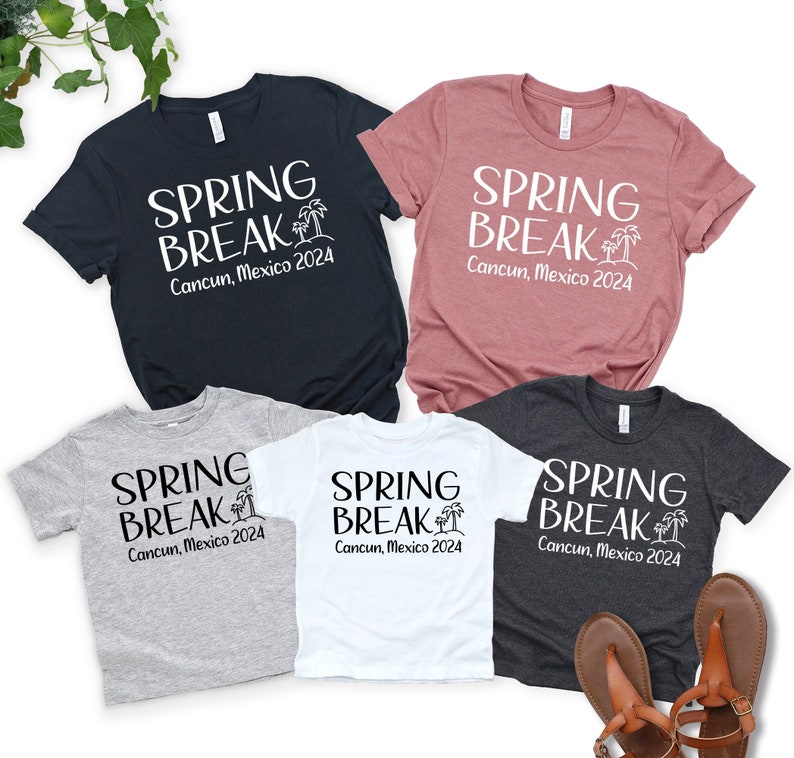 Spring Break 2026, Summer Girls Trip Shirts, Custom Beach Vacation ...