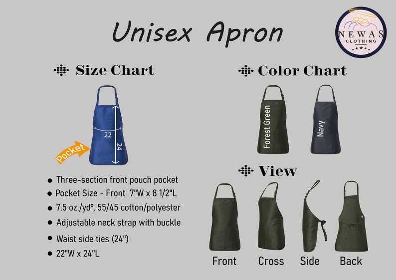 Personalized Kitchen Apron With Branch Olivecustom Name - Etsy