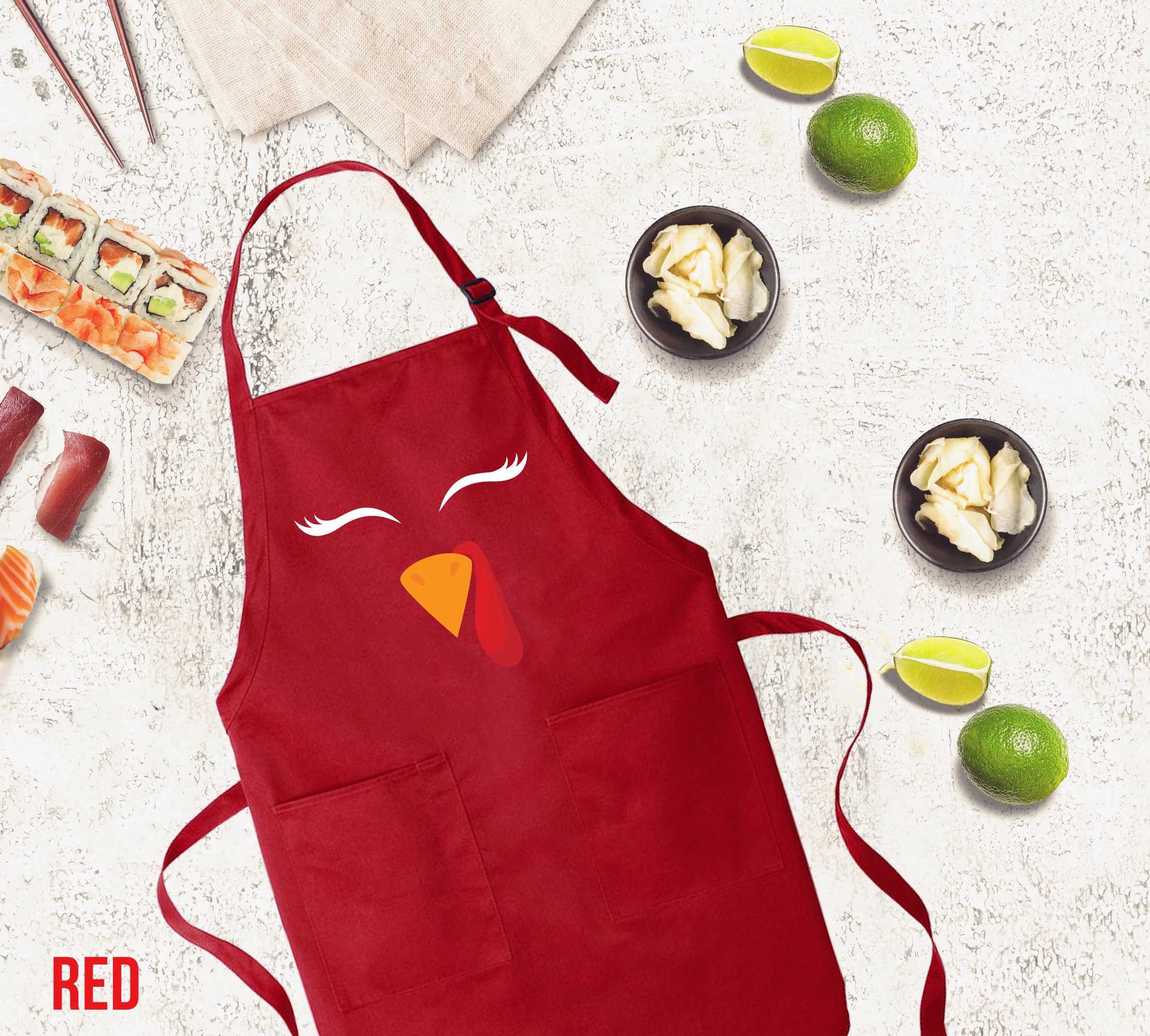 Personalized Thanksgiving Aprons for Women Men Cute Turkey - Etsy