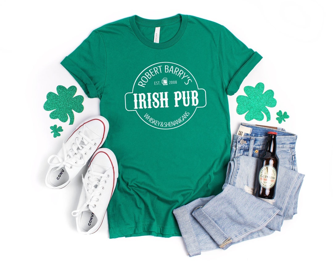 Personalized Irish Pub Shirt, Custom Drinking Tee, St Paddys Day, Saint ...