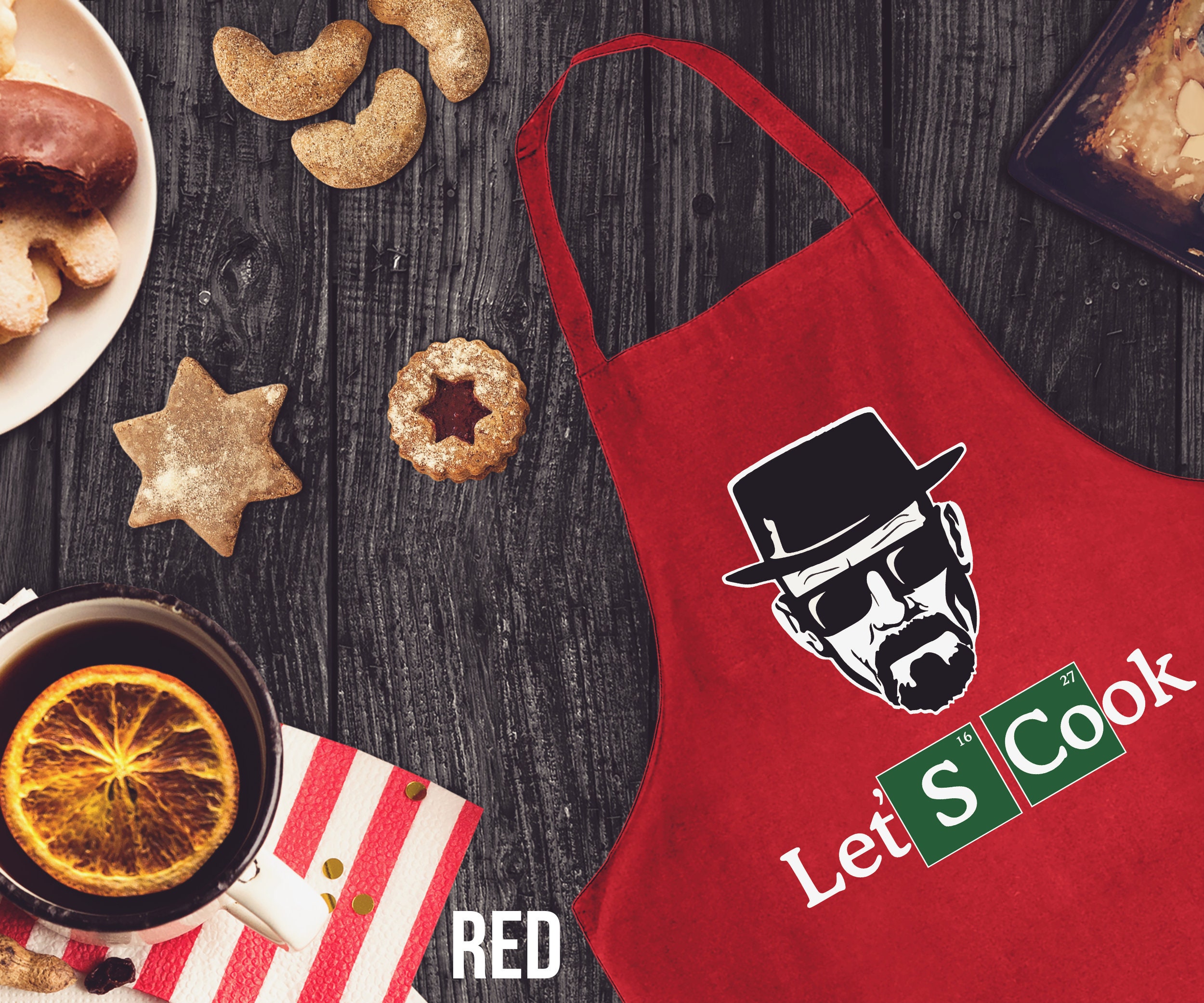 Apron for Men Let's Cook Custom Mens Apron Personalized - Etsy