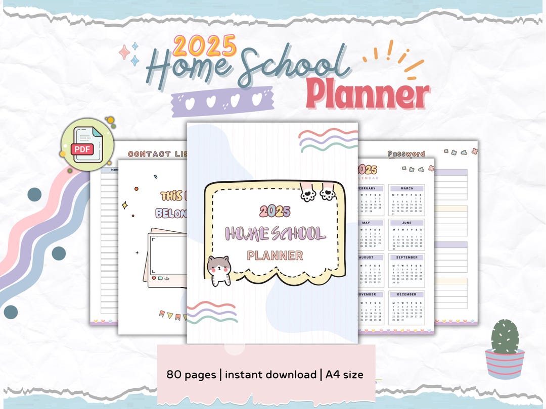 Ultimate Homeschool Planner | 80-page Printable Digital Daily & Lesson ...