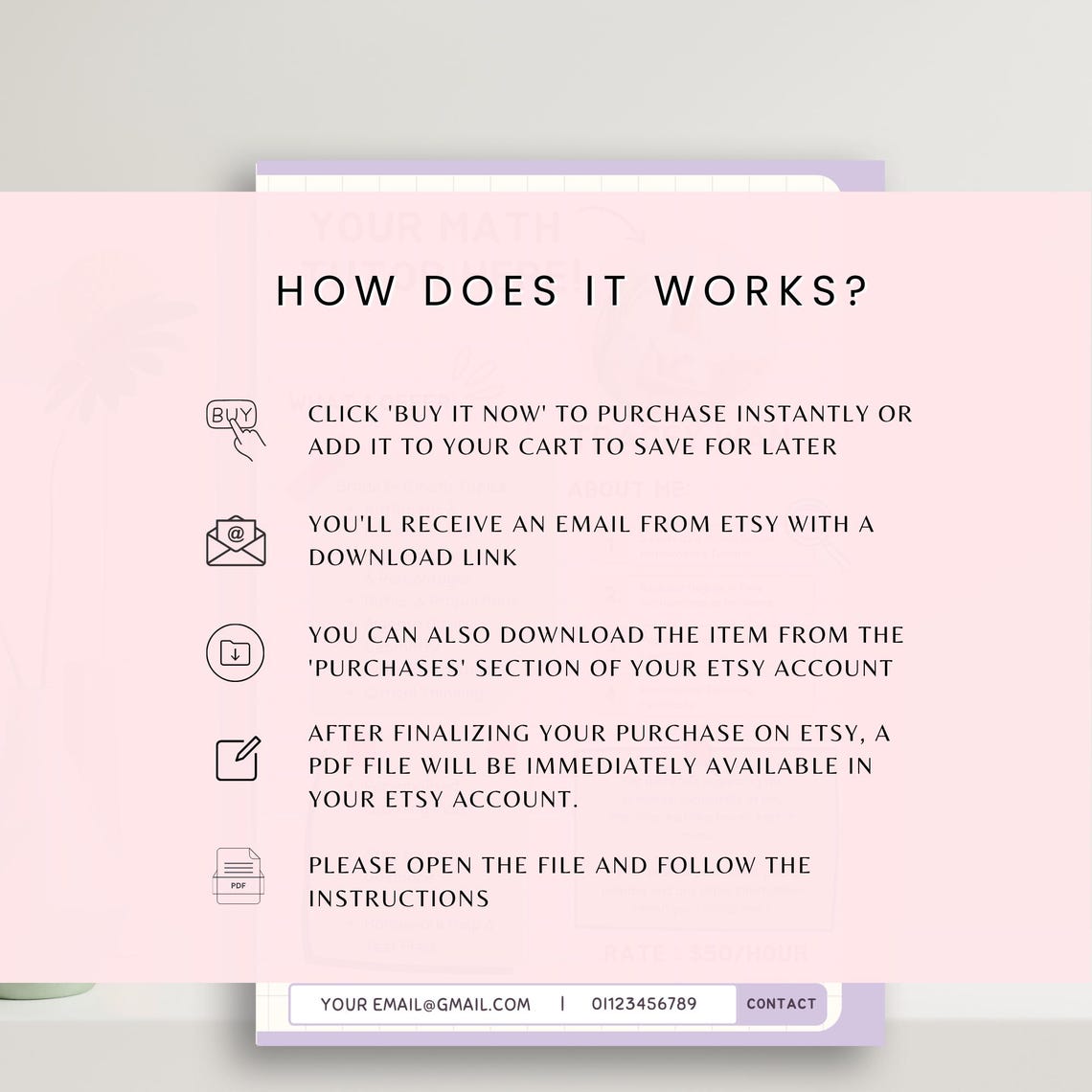 Editable Tutoring Flyer | Summer Tutor Flyer | Instant Download ...