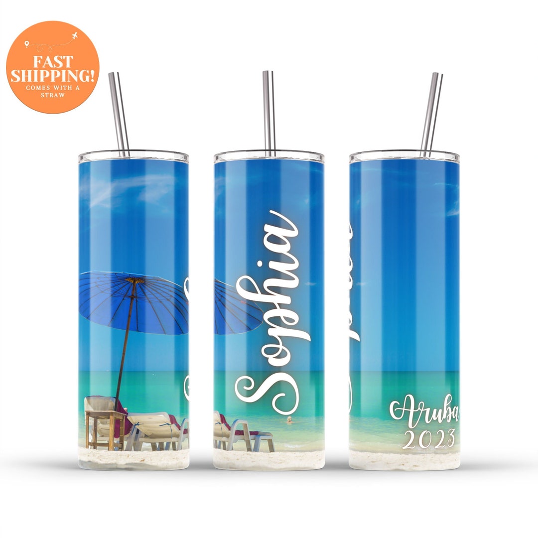 Personalized Beach Tumbler for Girls Trip Vacation Tumbler Girls ...