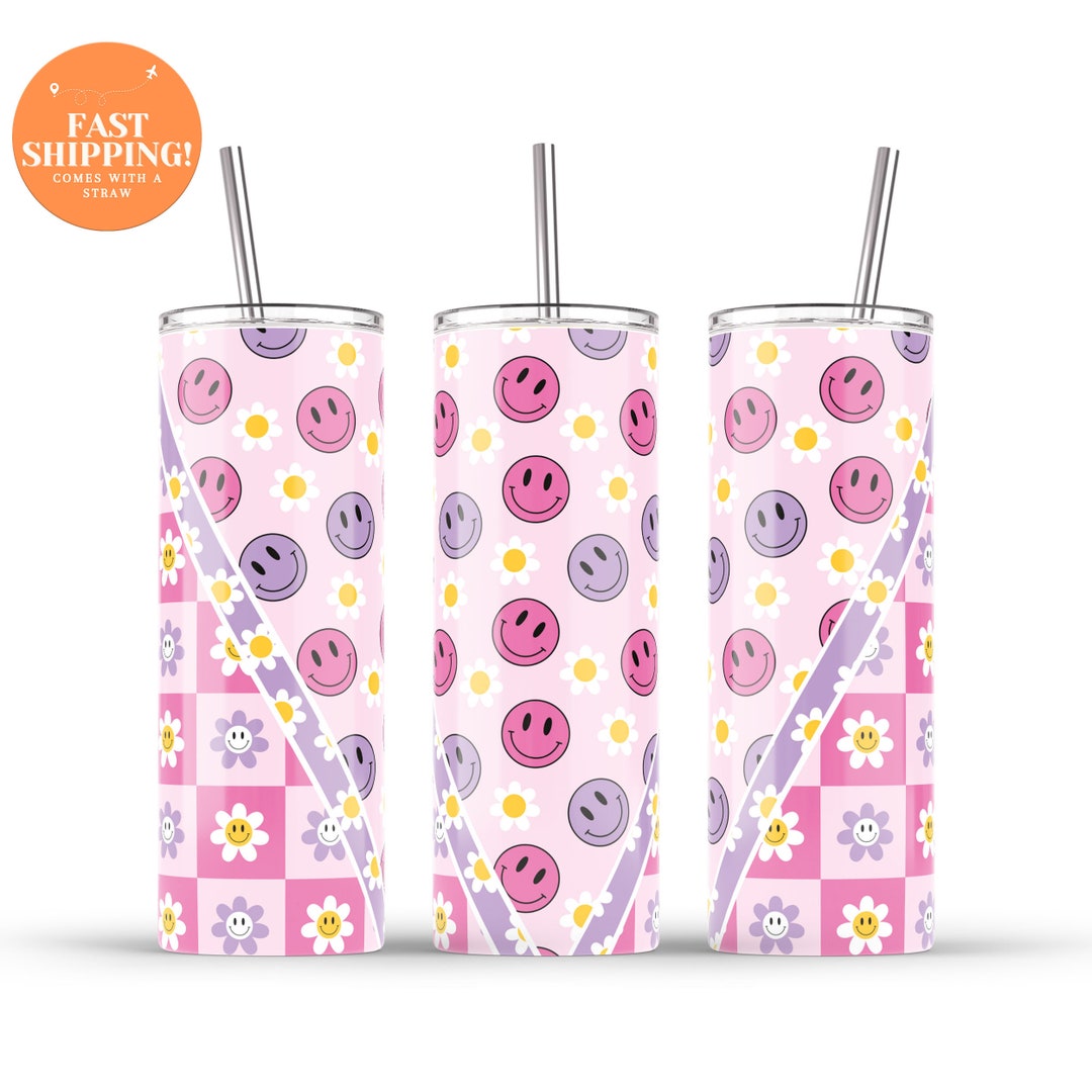 Retro Happy Face Tumbler Retro Happy Face Gifts for Women - Etsy