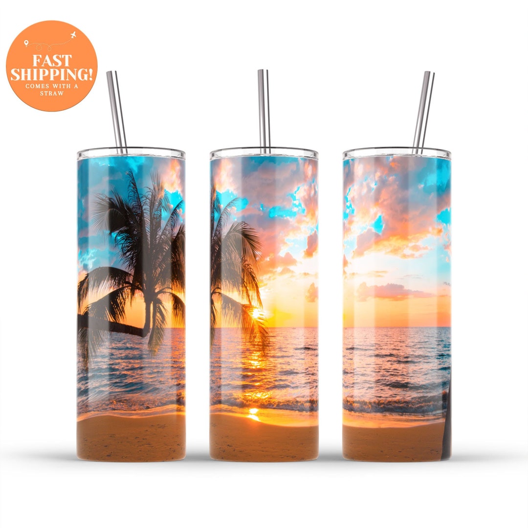 Personalized Beach Vacation Tumbler, Family Vacation Cups, Beach ...