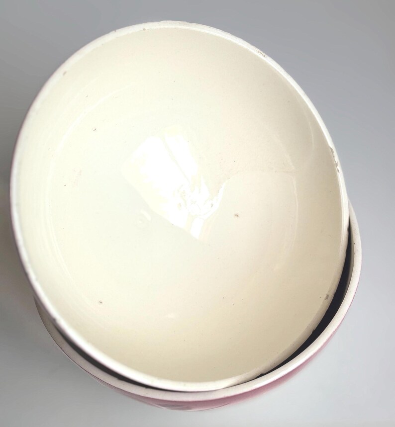 Pair of French Vintage Cafe Au Lait Bowls, Plum Design - Etsy