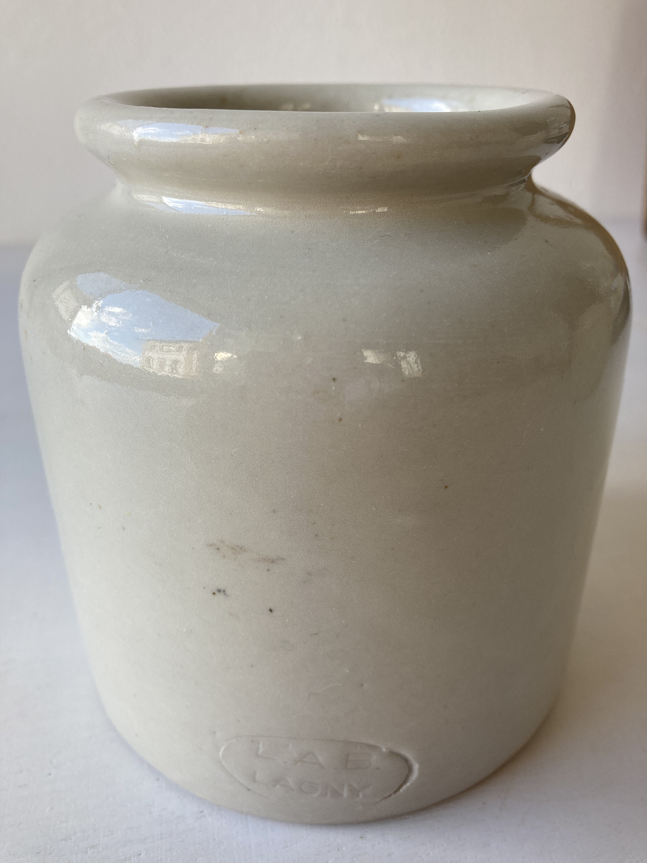 Vintage French Stoneware Mustard Pot LAB Lagny Sandstone - Etsy