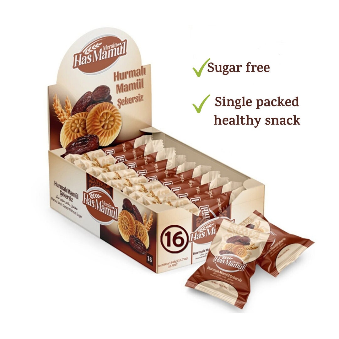 Sugar Free Cookies With Date Filling Single Packaged Healthy - Etsy