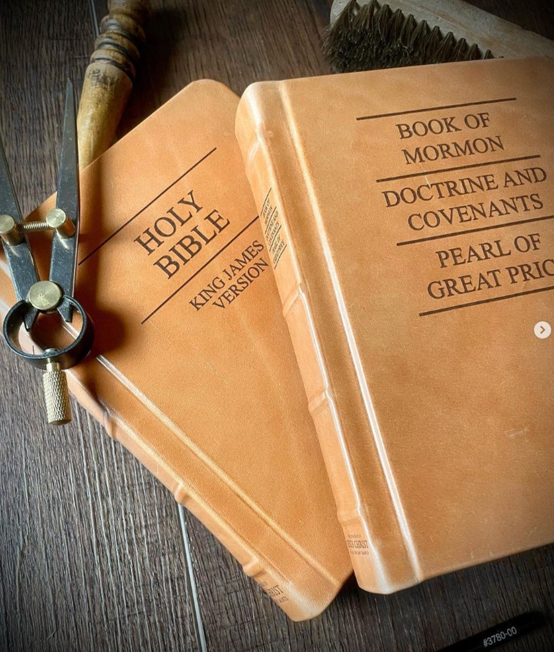 EXTRA LARGE PRINT Set Triple Combination & Holy Bible Set Leather-bound ...