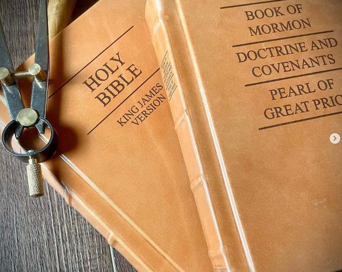 Pink Regular Size LDS Quad Leather Scripture Cover, LDS Scripture Cover ...