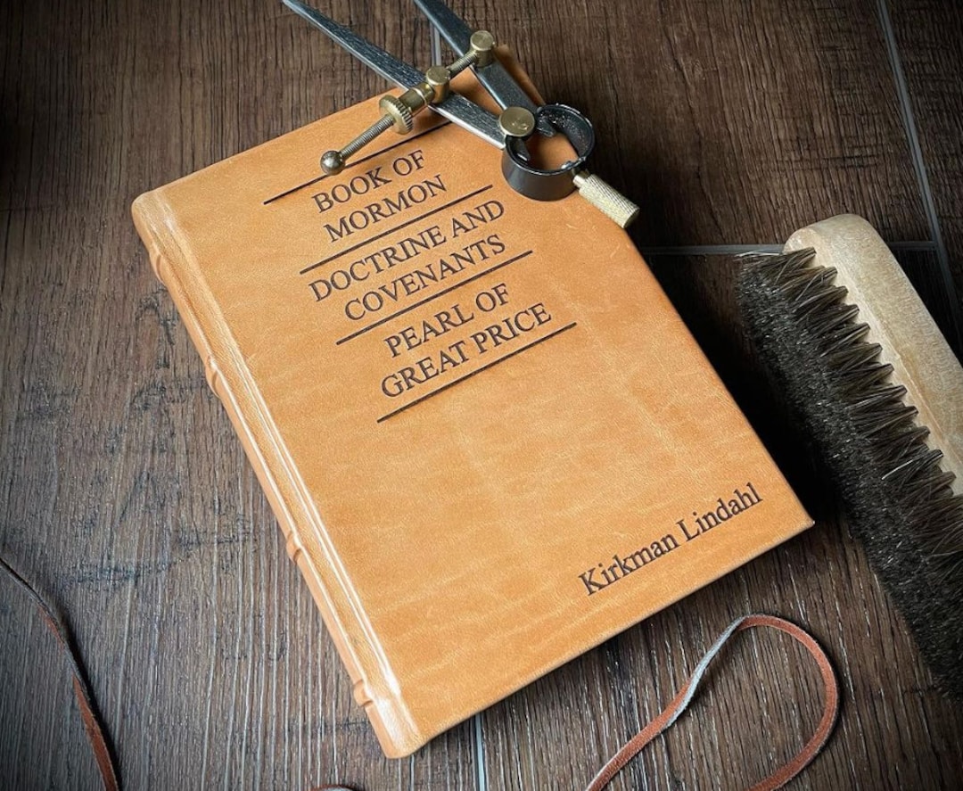 Triple Combination Leather Bound LDS Scriptures Gift for Missionary ...