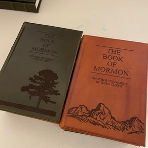 Customizable Leather Book of Mormon: Engraved LDS Scriptures Cover Gift ...