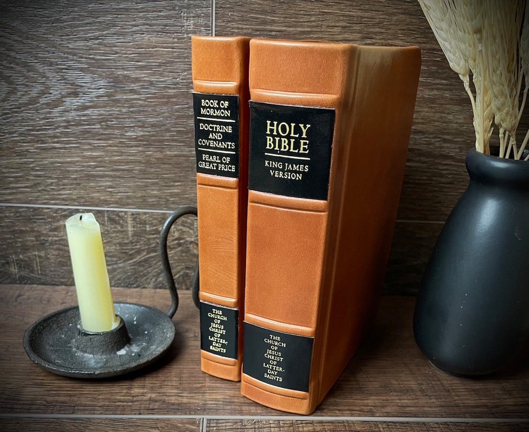 Triple Combination Holy Bible Set Leatherbound LDS Scriptures Gift for ...