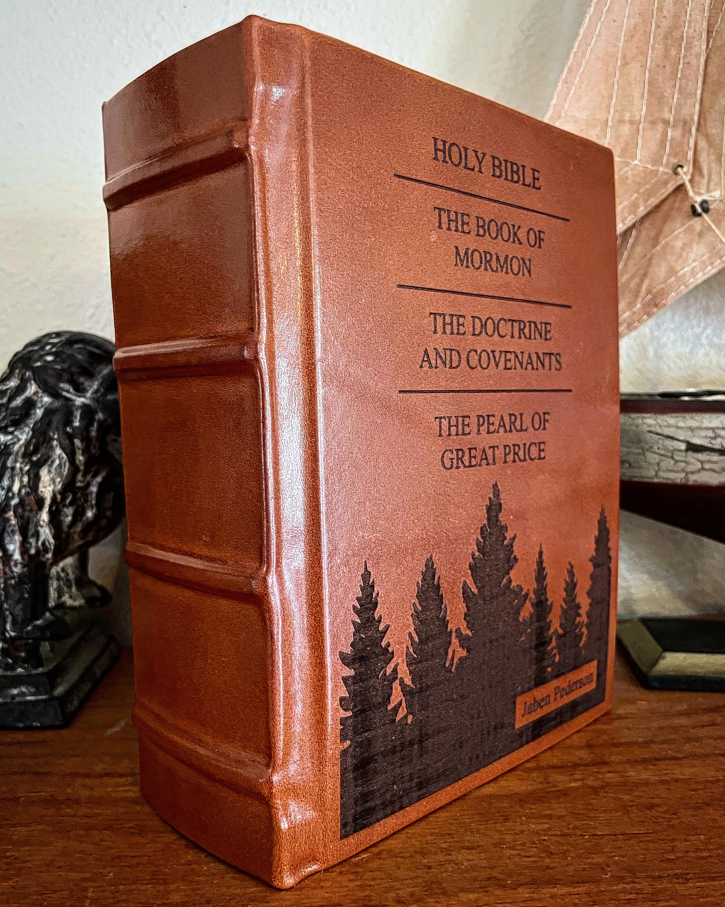 LDS Quad Leather Book Of Mormon Triple Combination Holy, 44% OFF