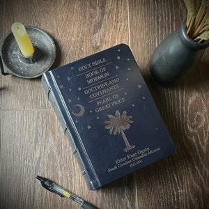 Handcrafted Leather LDS Quad: Book of Mormon, Triple Combination Holy ...