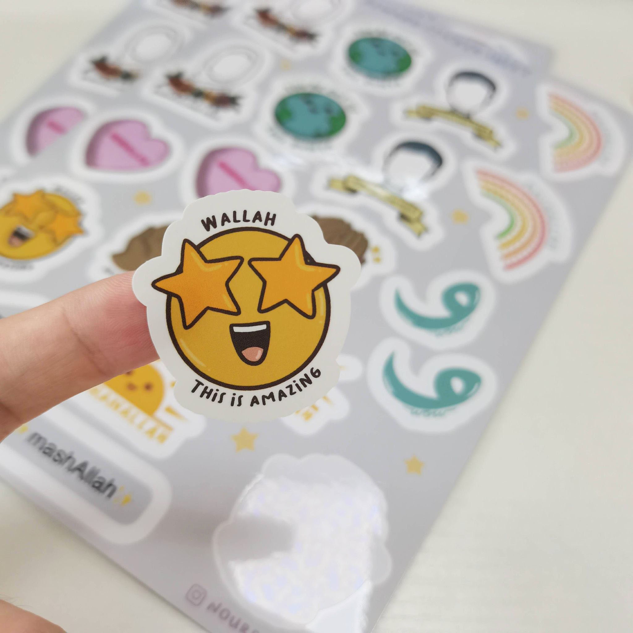 Islamic Merit Award Reward Teacher Stickers Unique Hand Drawn A5 Girl ...