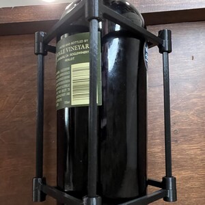 Hidden Under Cabinet Wine Bottle Rack - Folds up When Not in Use - Etsy