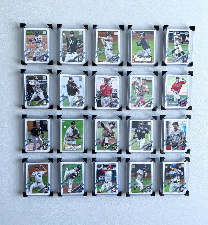 Trading Card Wall Display Set of 20 - Etsy