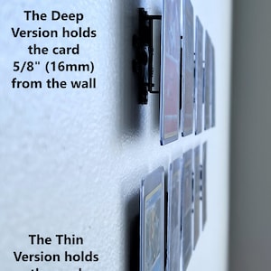 Floating Trading Card Wall Display - Set of 10 - Etsy