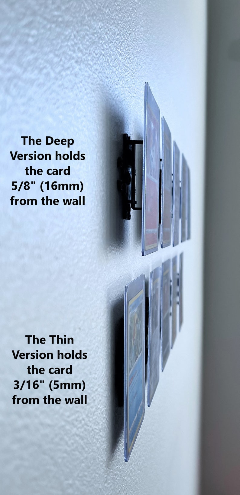 Floating Trading Card Wall Display Set of 10 - Etsy