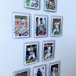 Floating Trading Card Wall Display - Set of 10 - Etsy