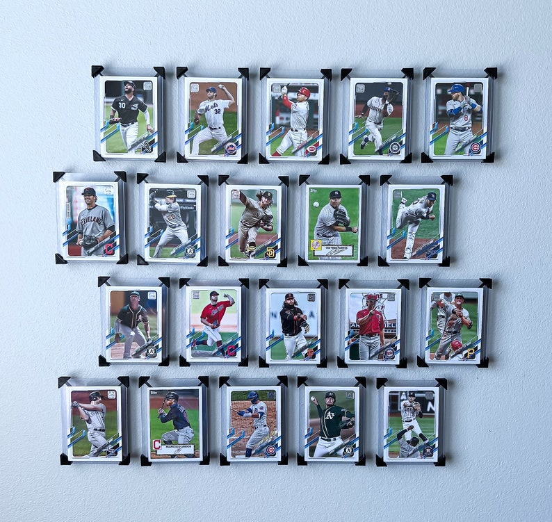 Trading Card Wall Display Set of 20 - Etsy