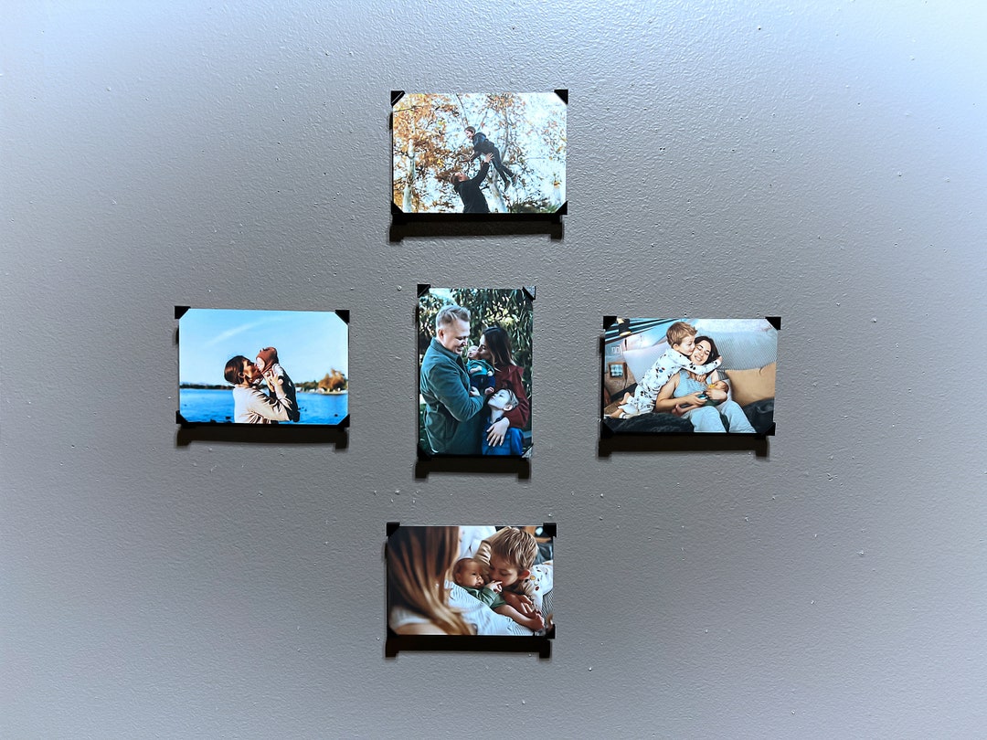 Collage of 5 Pictures - Easy to Hang System (size 4x6", Black) - Etsy