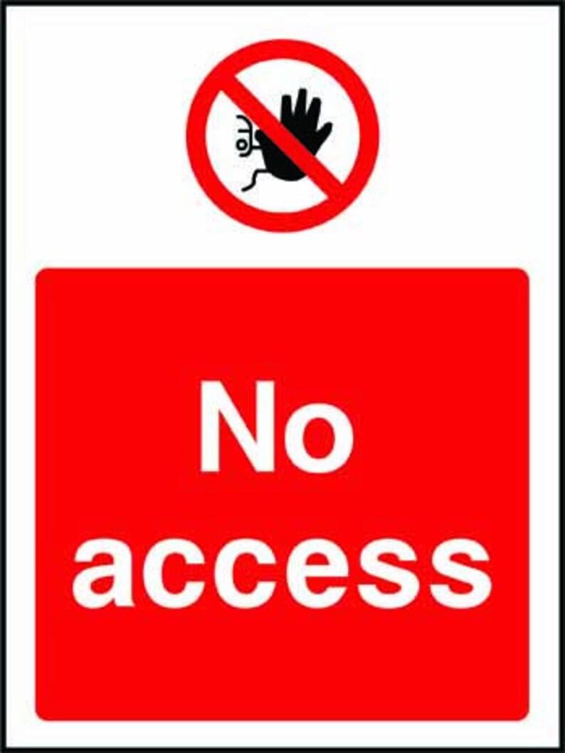 X1 Vinyl Sticker or 2MM Foamex Sign 300mm X 400mm (ACCESS) - Etsy