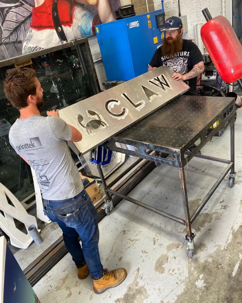 Push Through Acrylic Aluminium Logo Sign Bespoke Sign Tray | Etsy