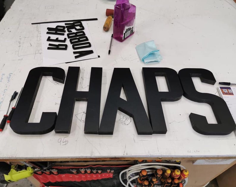 3D Acrylic/hdp/aluminium WALL LETTERING Office / Business / Shop ...