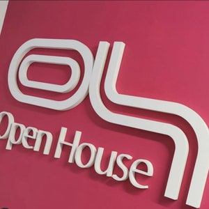 3D Acrylic/hdp/aluminium WALL LETTERING Office / Business / Shop ...