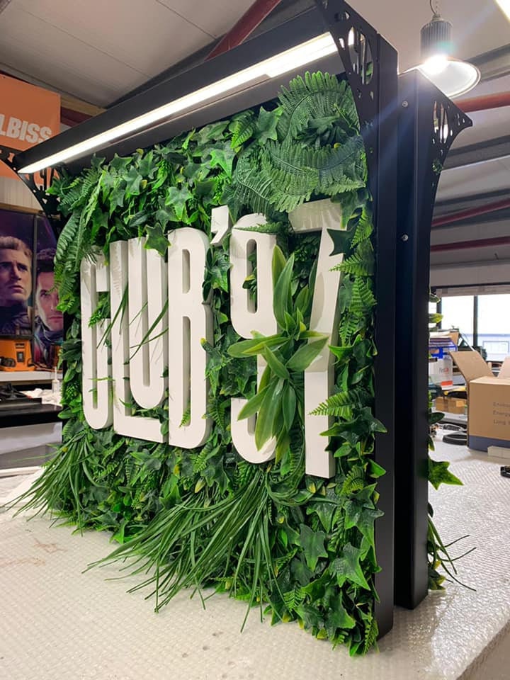 Bespoke Made to Order Storefront Wall Mounted Aluminium Projection Sign ...