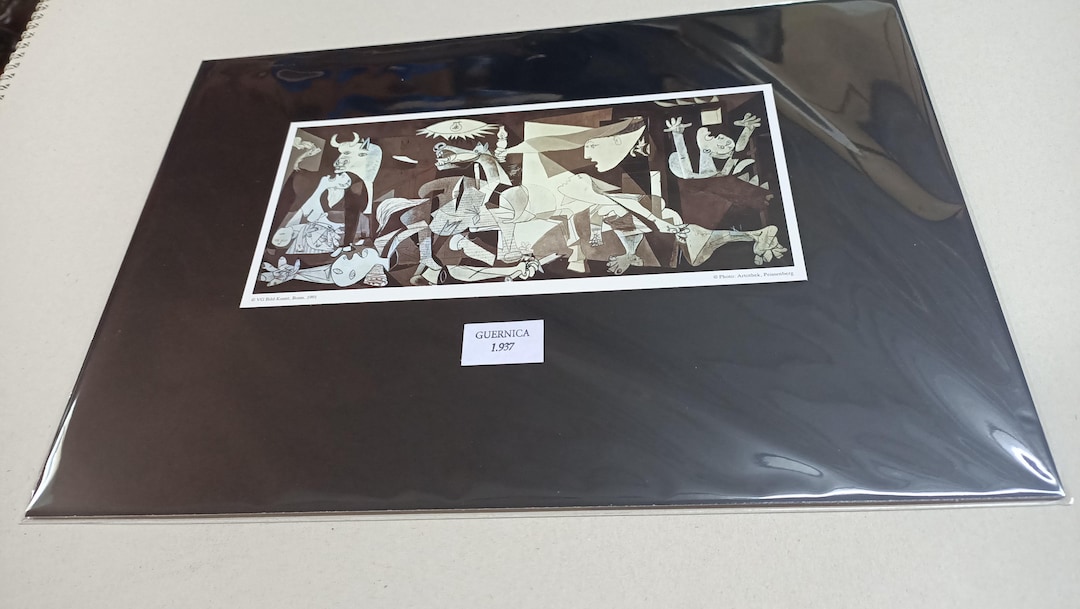 Guernica. Pablo Picasso. Art Print Reproduction 25 X 35 Cm. Rigid in ...