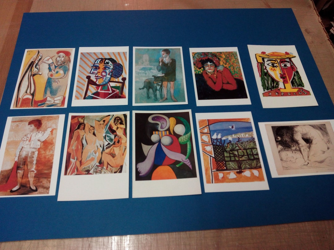 Postales Postcards Pablo Picasso. Postcard Lot 2. Editions - Etsy