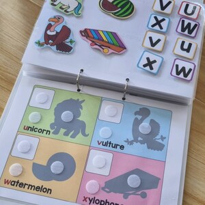 ABC Printable Silent Book, Kids Learning, Homeschool Activity - Etsy