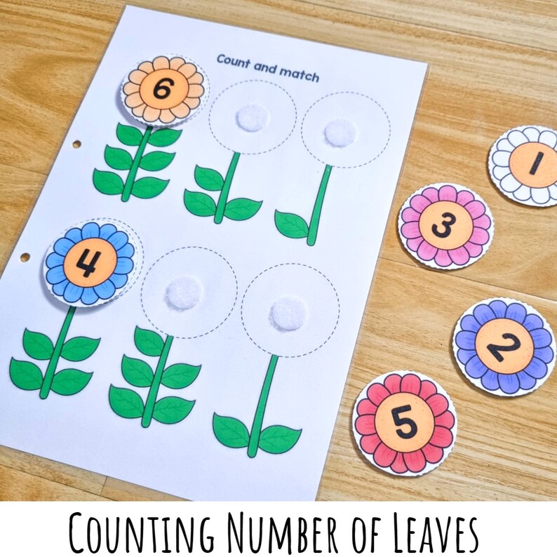 Shapes Numbers ABC Colors Matching Activity Silent Book Printable Sheet ...