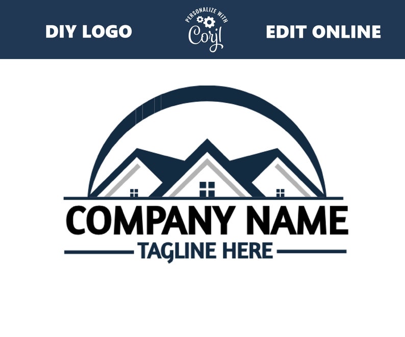 DIY Real Estate Logo Contractor Logo Home Improvement Logo - Etsy