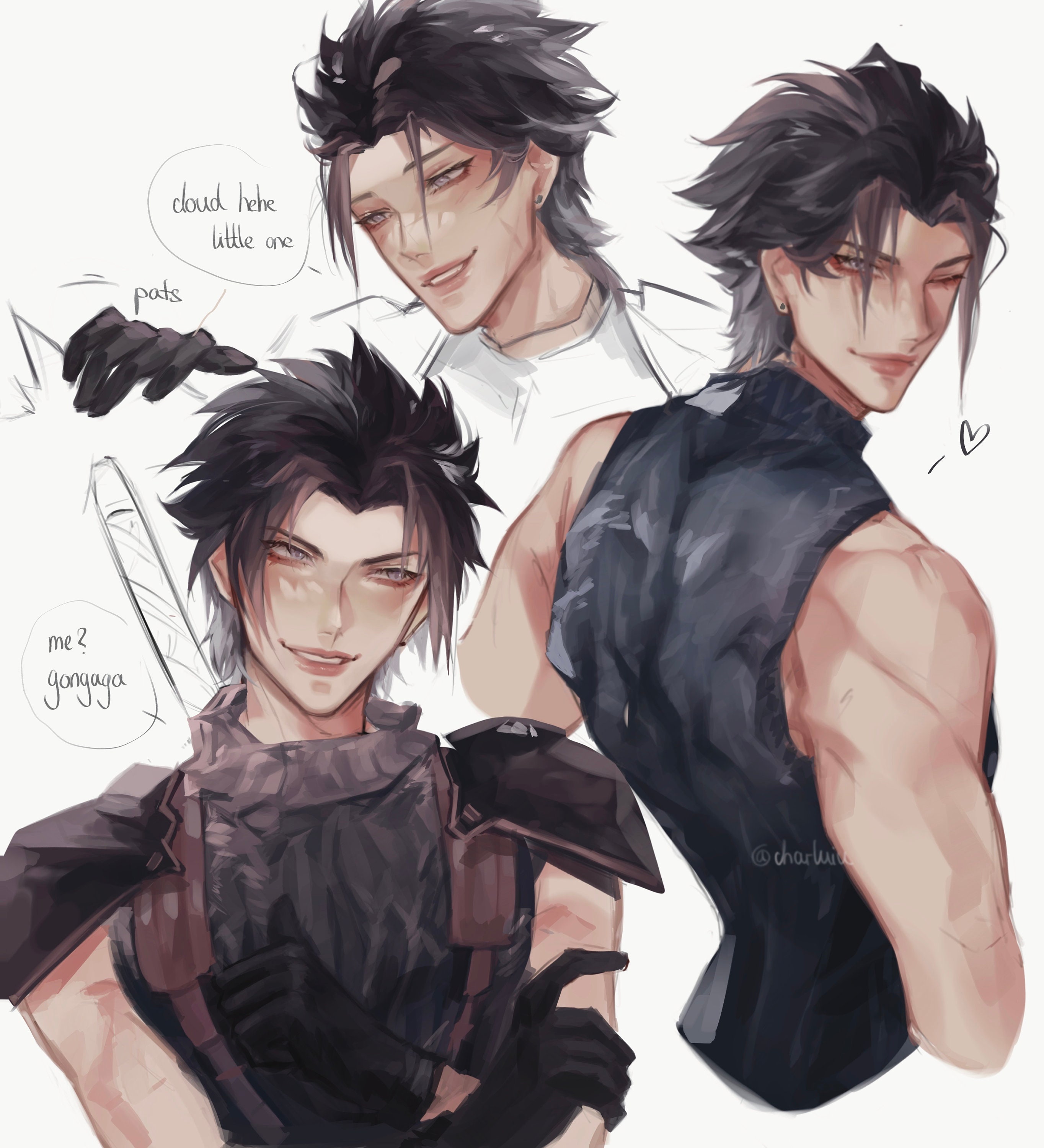 Final Fantasy Zack Drawing