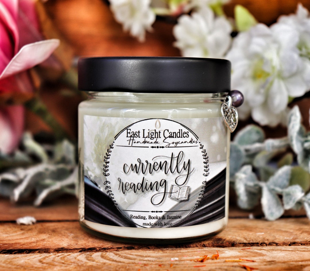 Currently Reading Candle Book Candle | Handmade Scented Soy Wax Candle ...