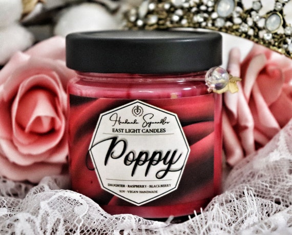 Poppy Candle From Blood and Ashes Candle Vegan Soy Candle | Etsy