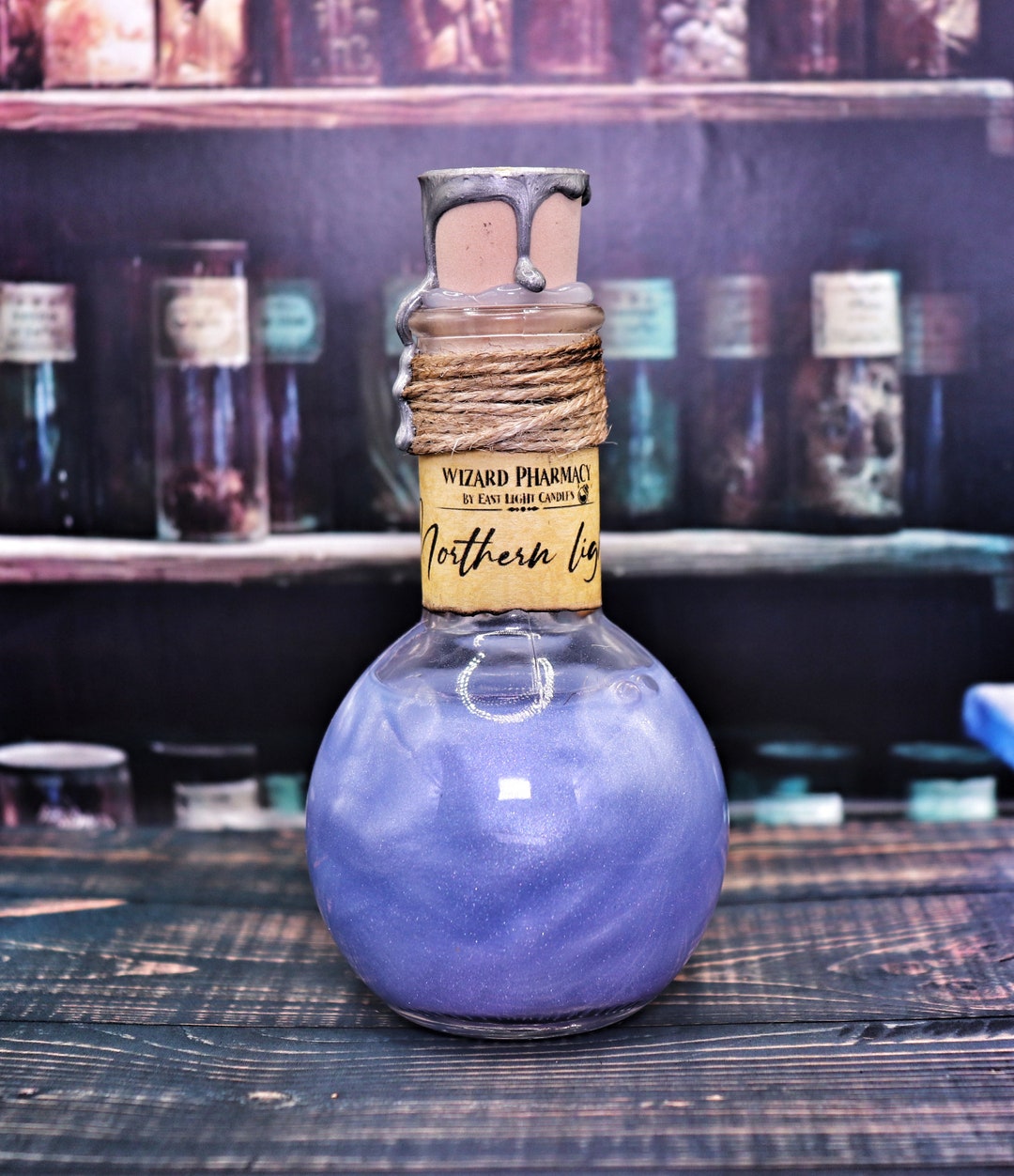 Northern Lights | Handmade Decorative Magic Potion – Magic Bottle | Fantasy Decoration, LARP ...