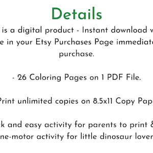 Realistic Dinosaur Coloring Pages, Printable Kids Dino Coloring Book ...